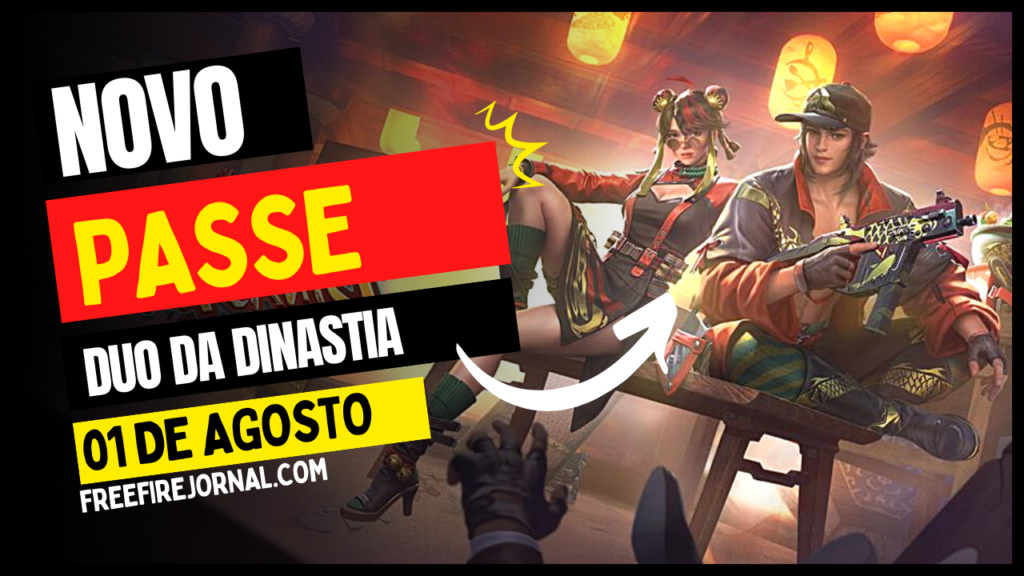 CONFIRA A PRÉ-VENDA DO PRÓXIMO PASSE DE ELITE FREE FIRE "DUO DA DINASTIA"