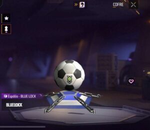 SKINS E ITENS DA PARCERIA DE FREE FIRE × BLUE LOCK DENTRO DO GAME